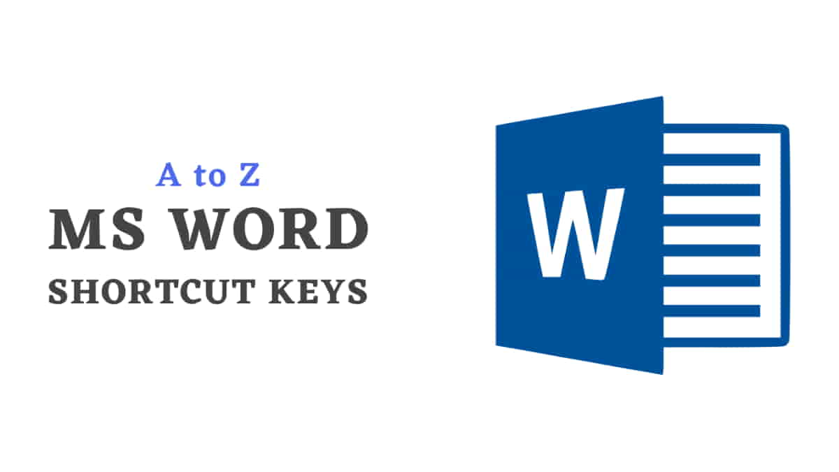 MS Word Shortcut Keys MrGyani